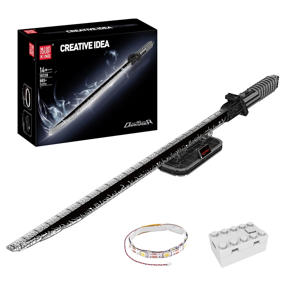 Mould King 10138 Dark Sword Darksaber Clamp Blocks Kit Sword Building ...