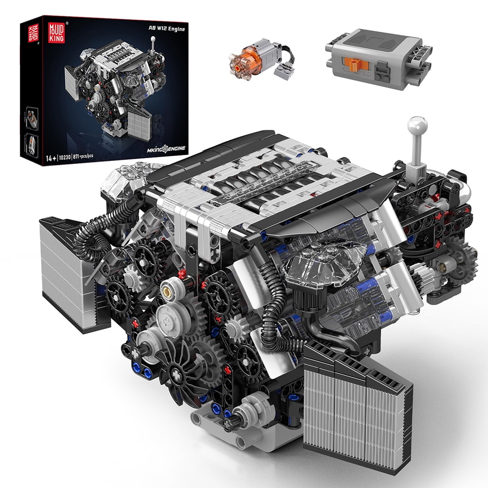 Mould King 10230 W12 Engine Model That Works - Build Your Own W12 ...