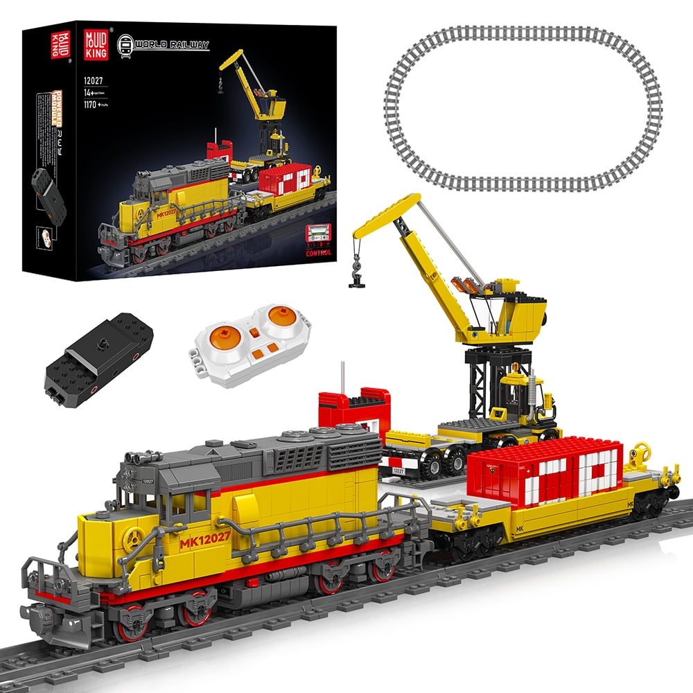 Mould King 12027 Technik Train Railway Building Blocks Model, 1170 ...