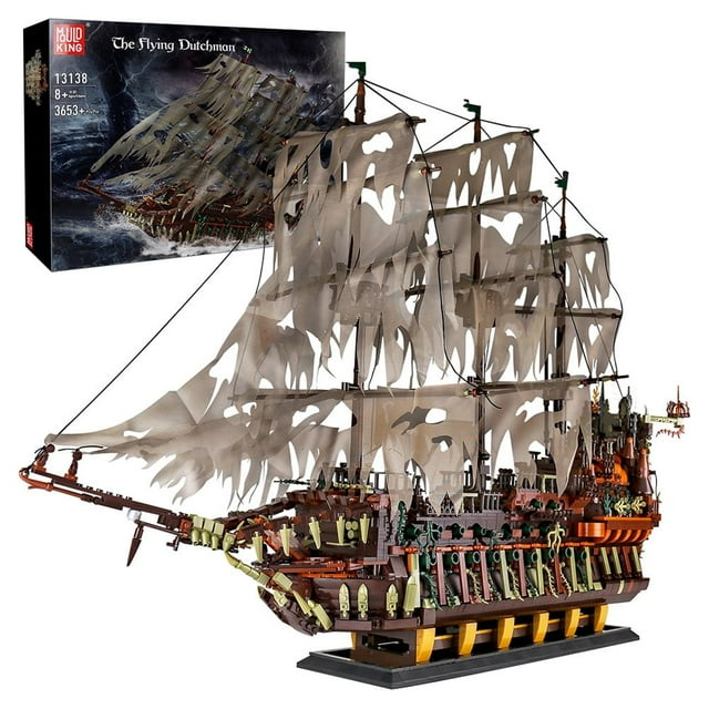 Mould King 13138 Plastic Assembly Building Blocks Flying Dutchman Ship ...