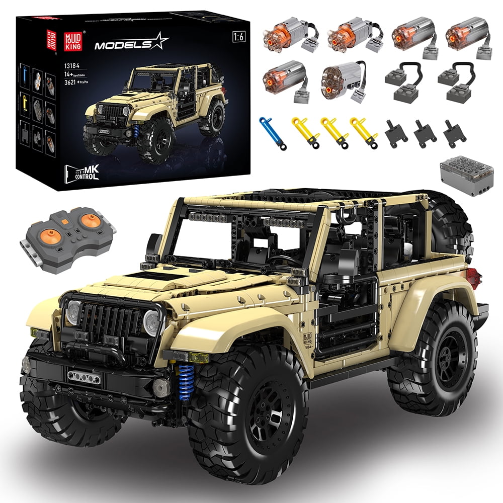 Mould King 13184 Technical Car Building Block Remote Control Wrangler ...