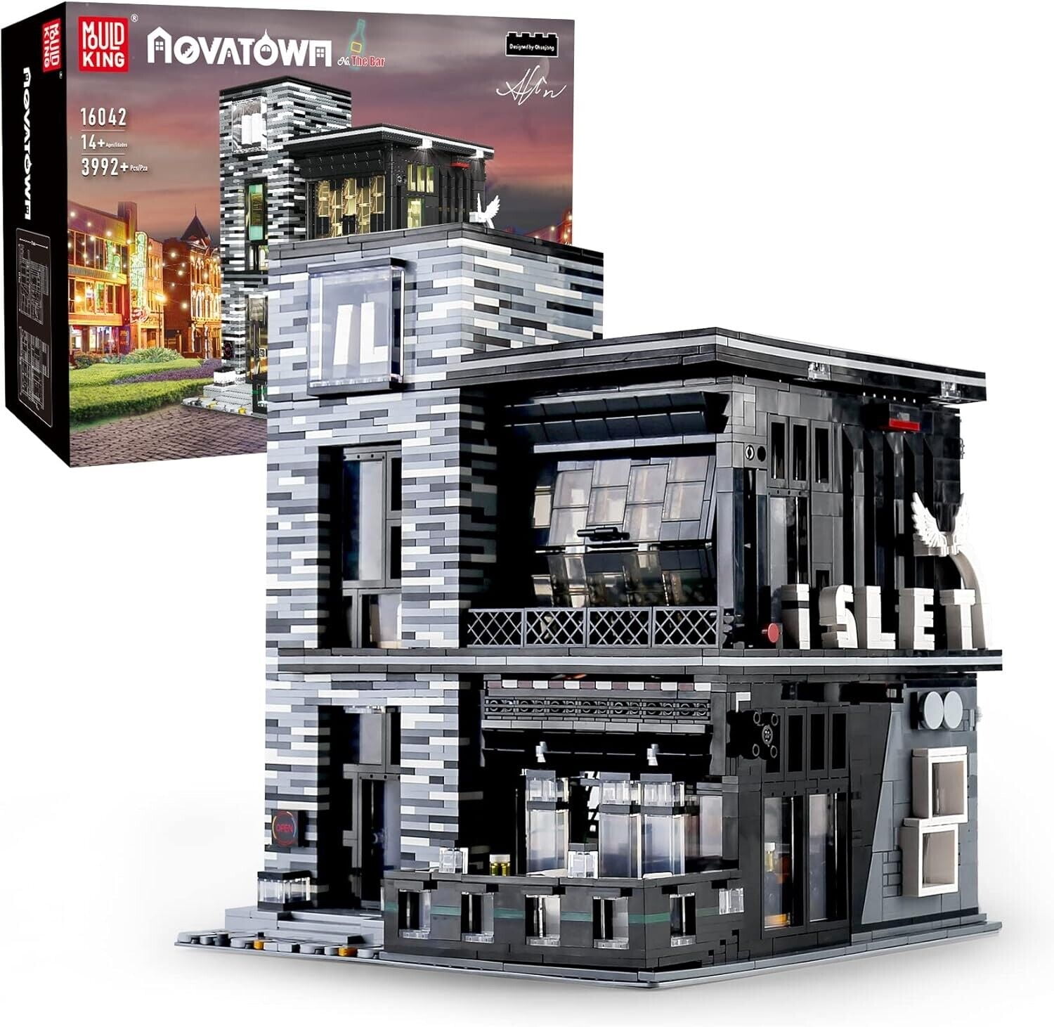 Mould King 16042 Bar Building Blocks Streetview Architecture Pub City ...