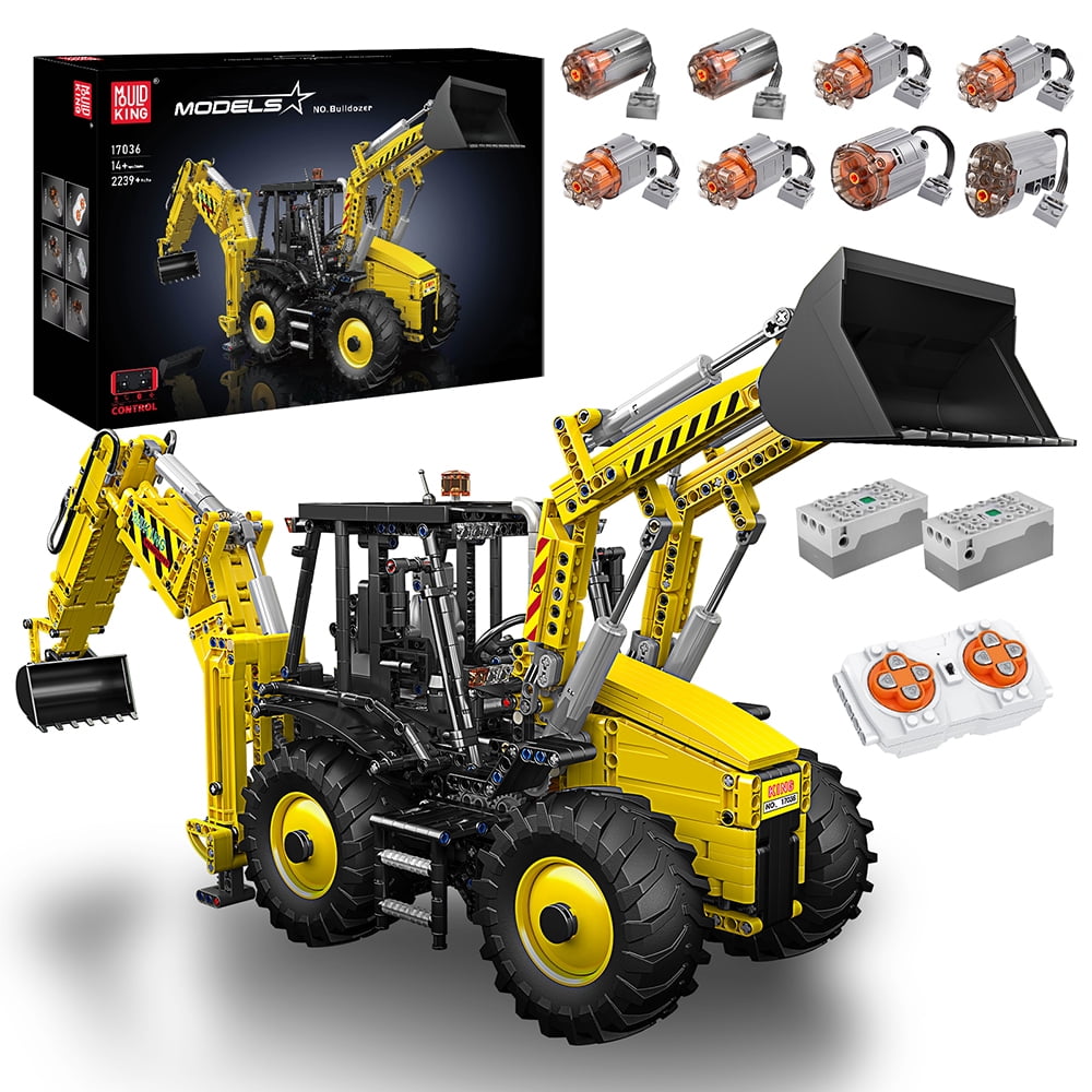 Mould King 17036 Technical Excavator Building Sets Backhoe Loader Truck ...