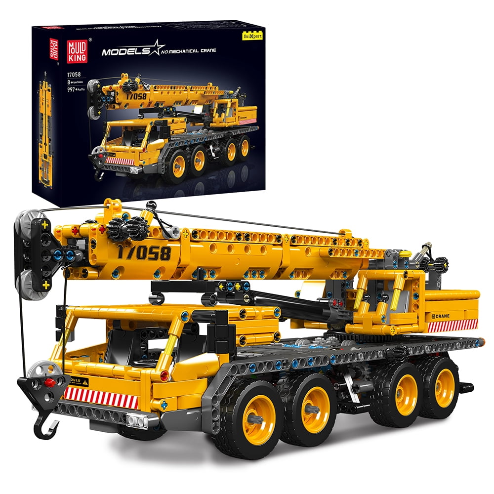 Mould King Crane Kit, 997 Pieces, Technology Truck Crane, Educational ...