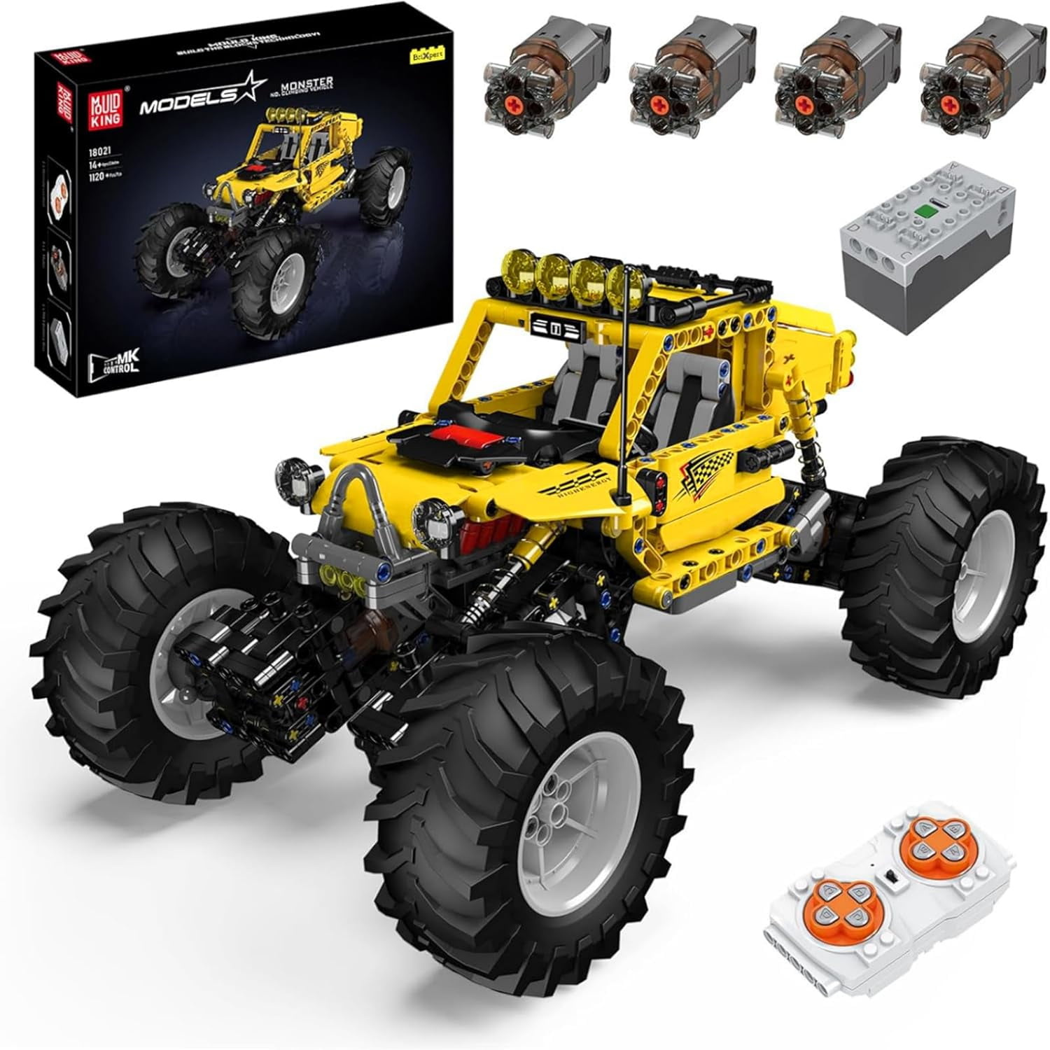 Mould King 18021Technic Monster Climbing Vehicle Building Kit with ...