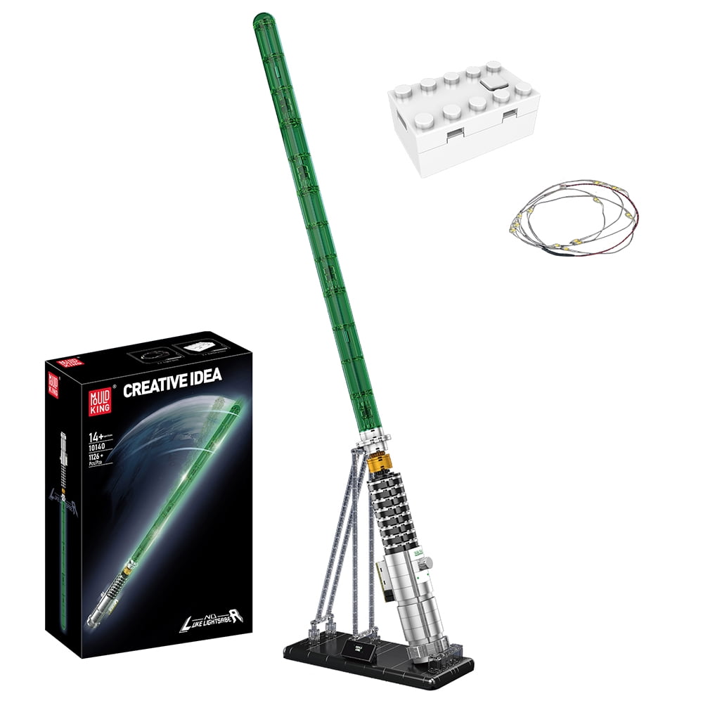 Mould King Full Size Lightsaber, 10140 LED Light Saber Building Set ...