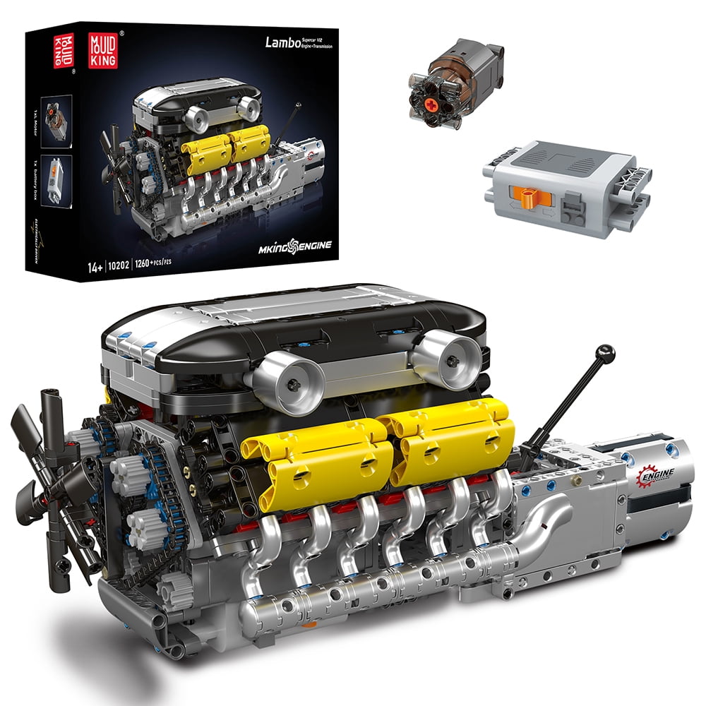 Mould King LB V12 Engine Kits That Runs, Build Your Own Combustion ...