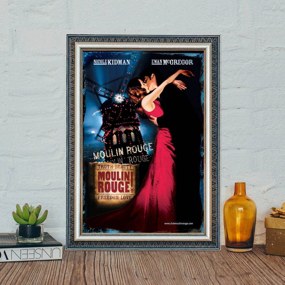 Moulin Rouge! (2001) Movie Poster, Nicole Kidman Classic Movie Moulin ...