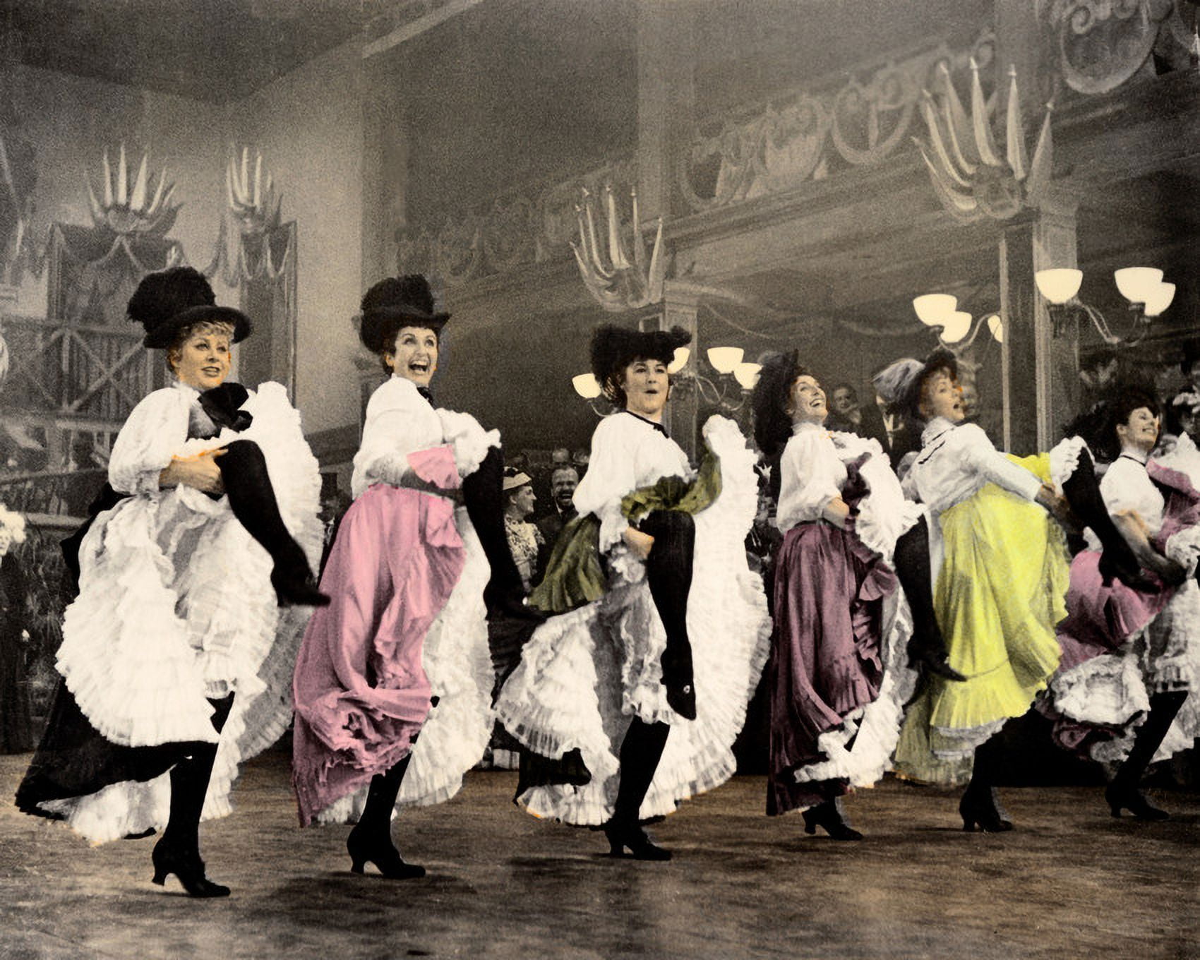 Moulin Rouge Dance Hall Girls In Full Swing 24X36 Classic Hollywood ...