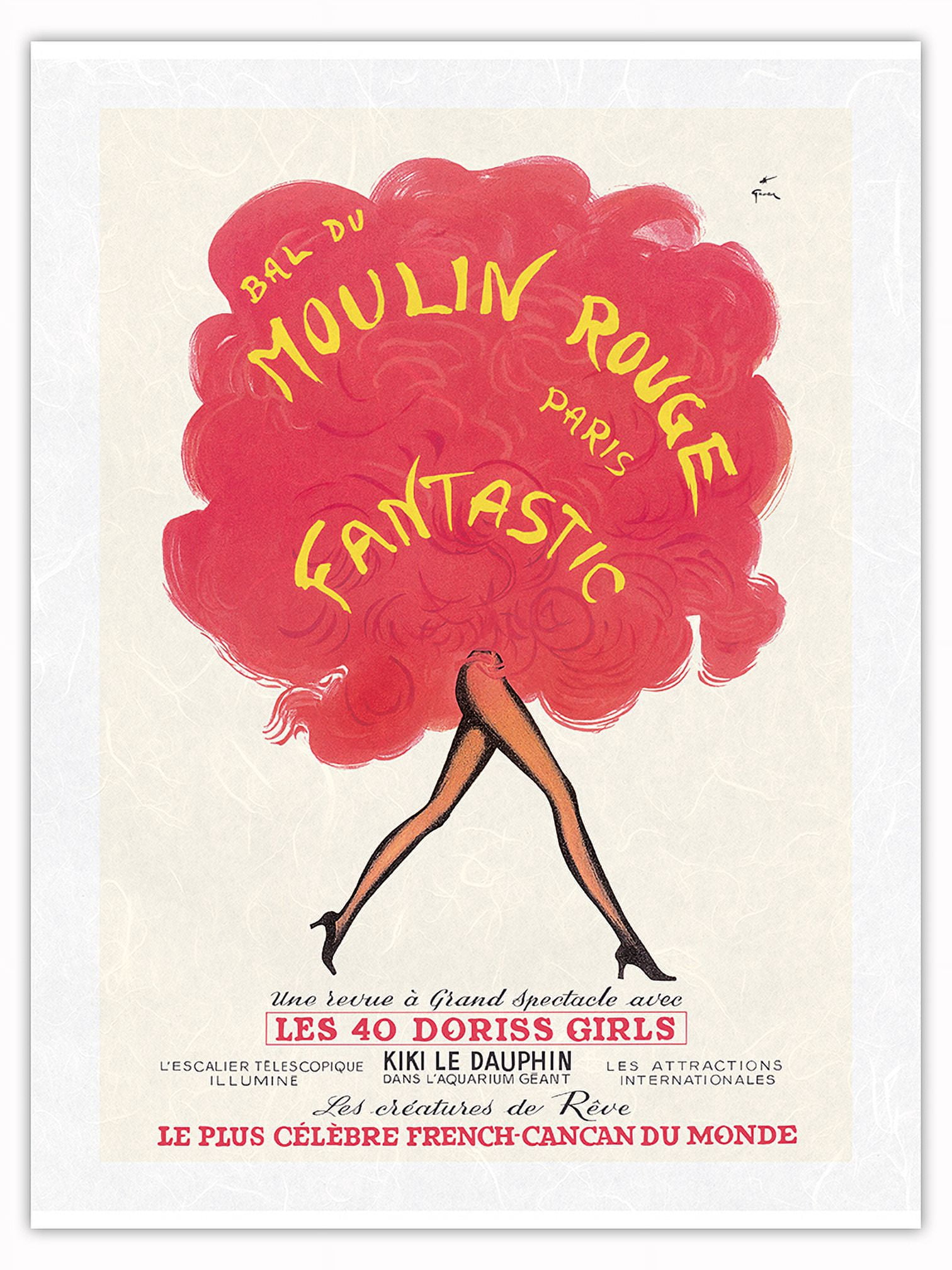 Moulin Rouge Paris France - rench Cancan Dancer Revue - Fantastic ...