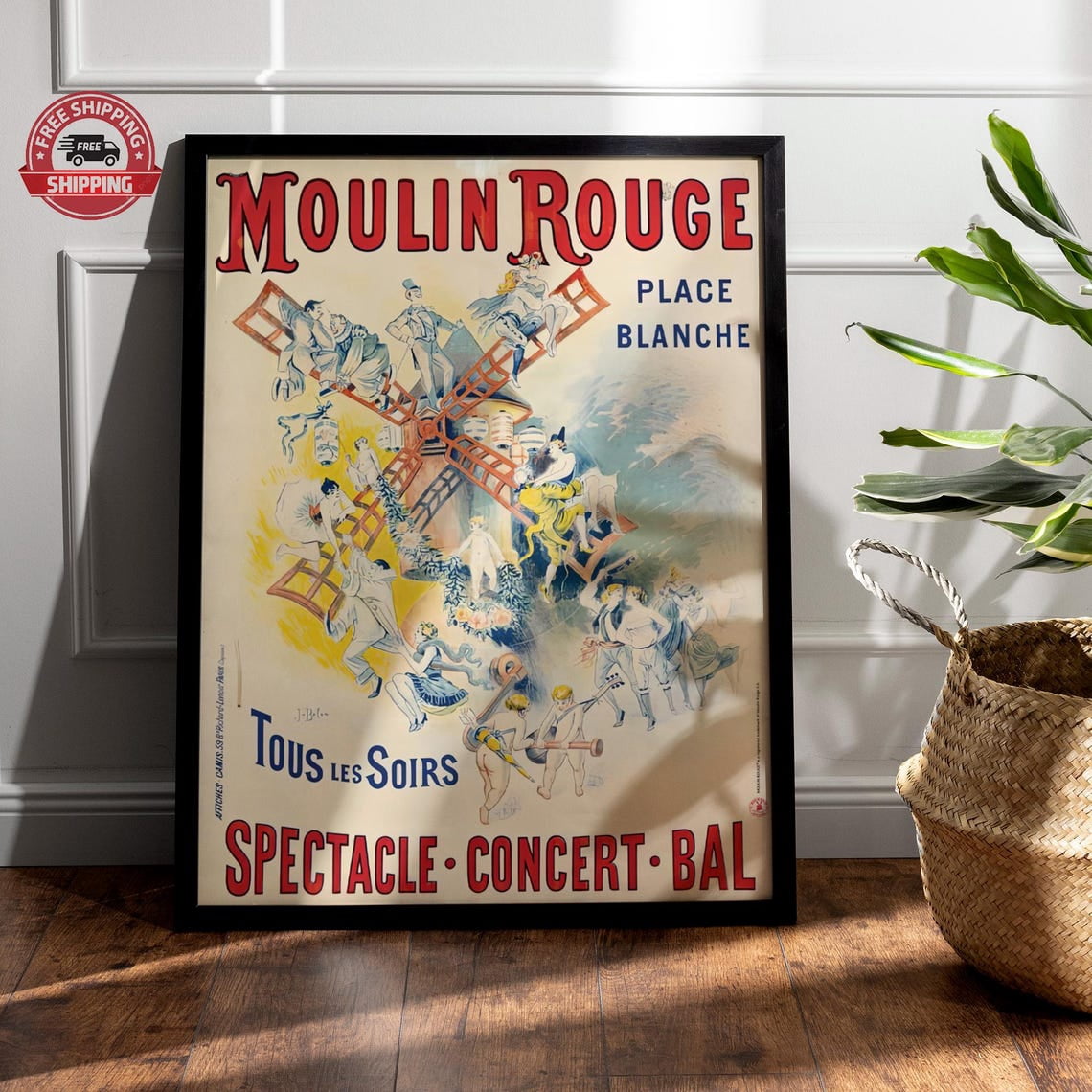 Moulin Rouge Vintage French Cabaret Belle Epoque Decor Version B ...