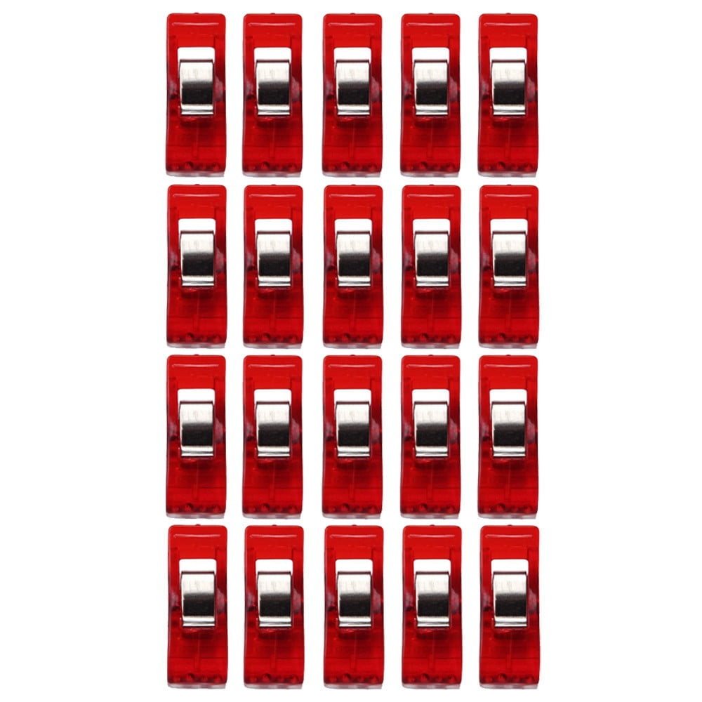 Mouliraty 20 PCS Sewing Quilt Binding Plastic Clips Clamps Pack RD ...