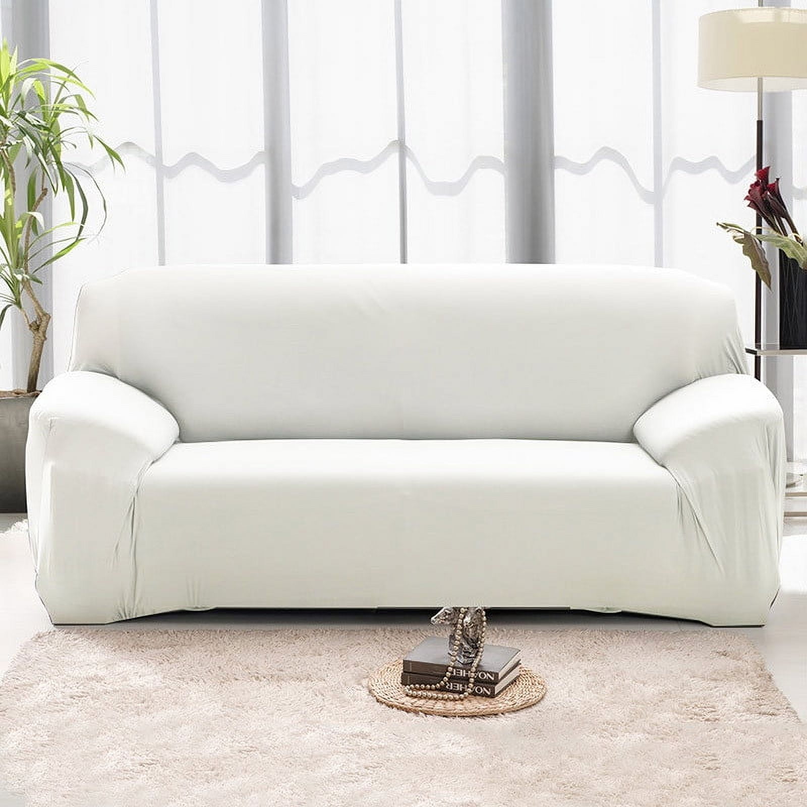 Vikakiooze 3-seater Sofa Couch Slipcover Stretch Covers Elastic Fabric ...