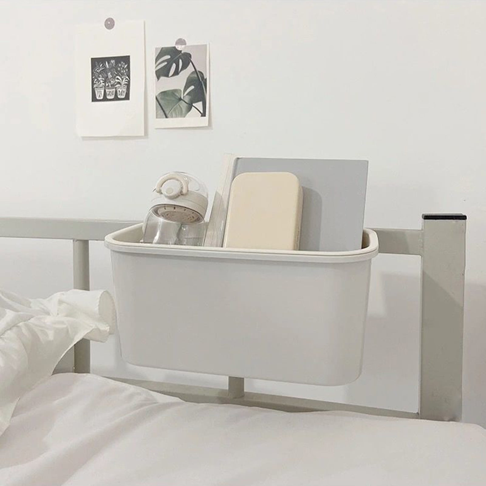 Vikakiooze Bedside Storage Hanging Basket With Hooks Bunk Bed case ...