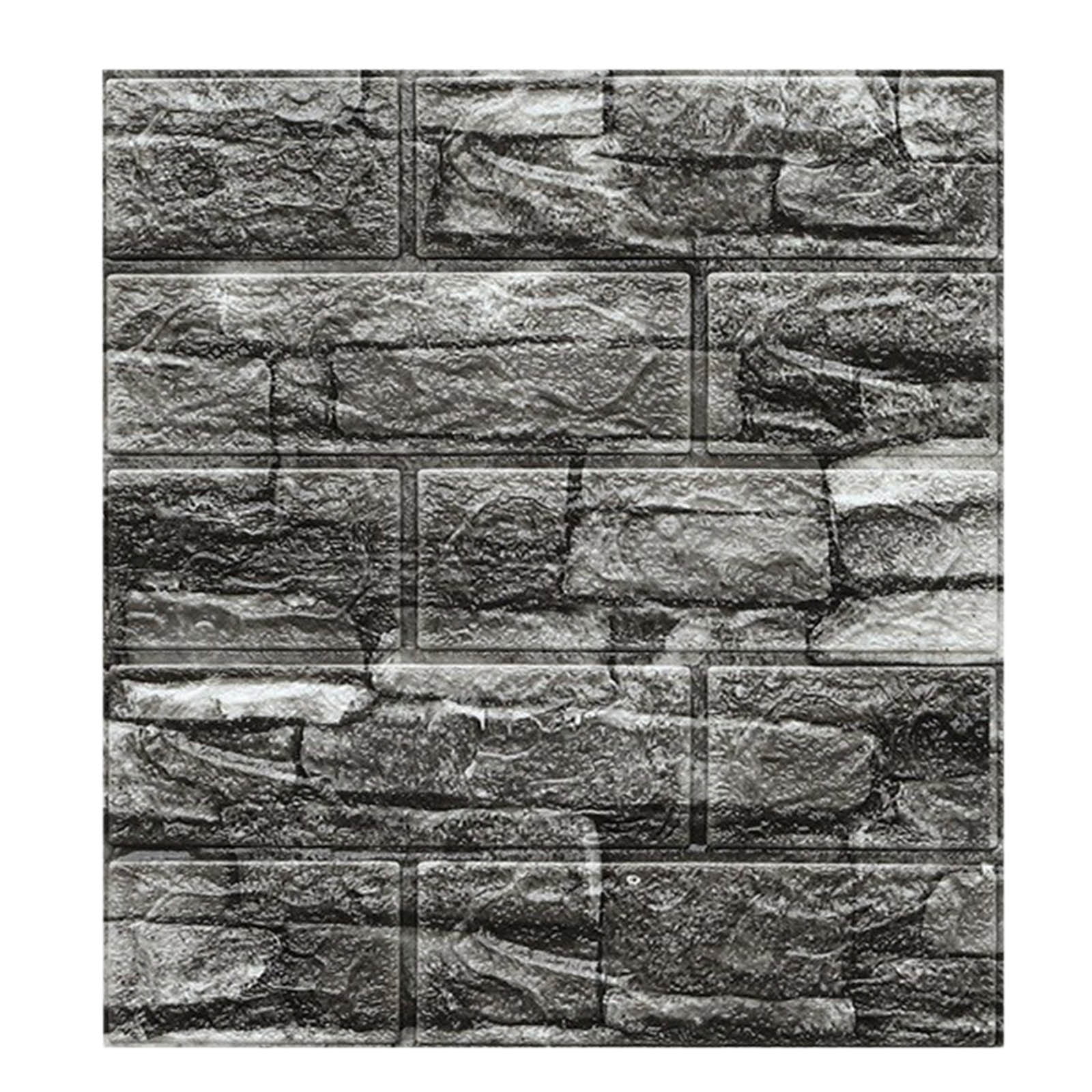 Mouliraty Brick Wallpaper, DIY Self Adhensive Brick Pattern Sticker for ...