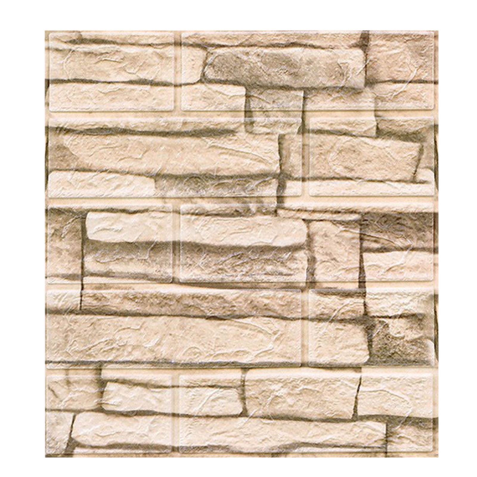 Mouliraty Brick Wallpaper, DIY Self Adhensive Brick Pattern Sticker for ...