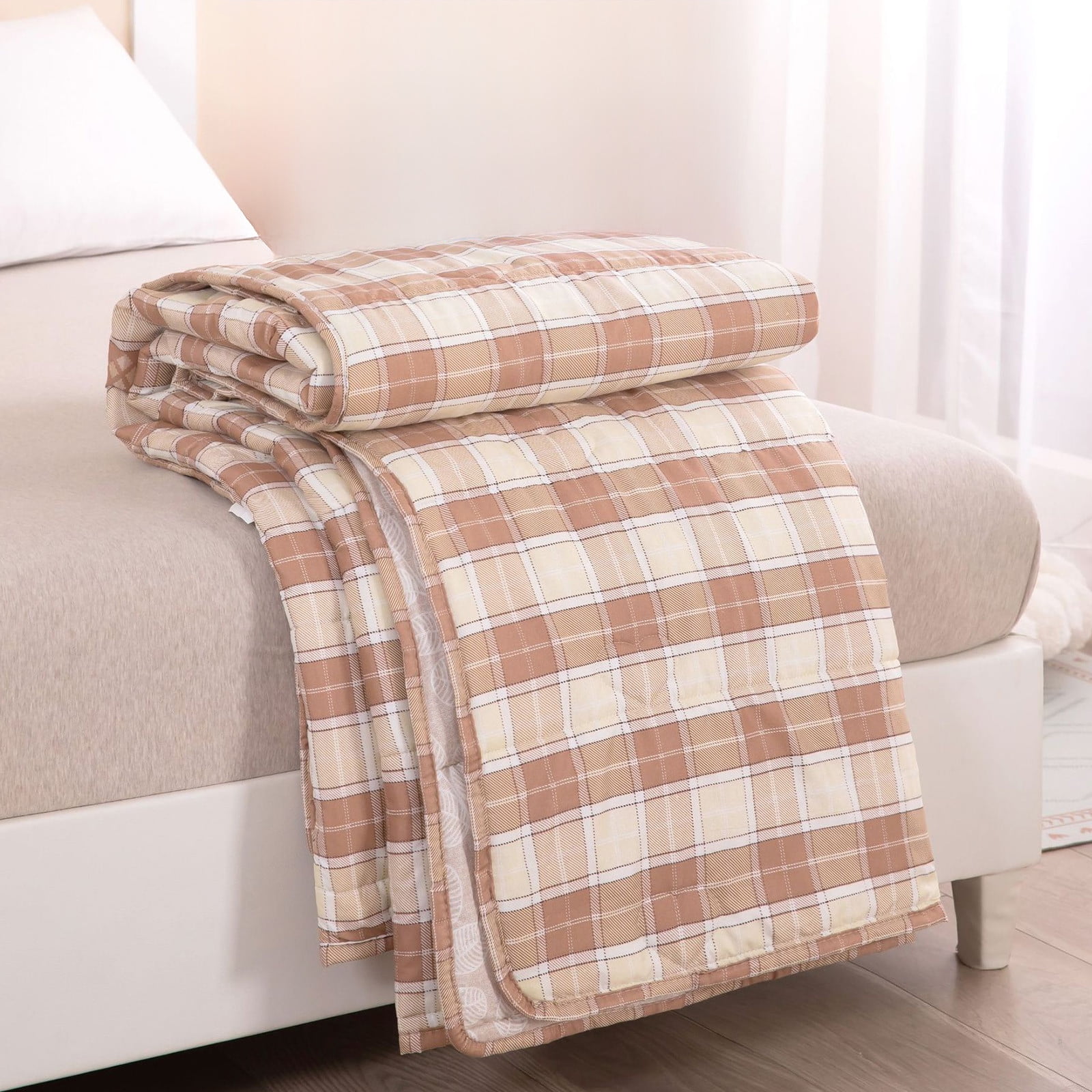 Mouliraty Cooling Blanket Quilted Washed Summer Cooler Quilt Conditioner Napping Quilt - Walmart.com
