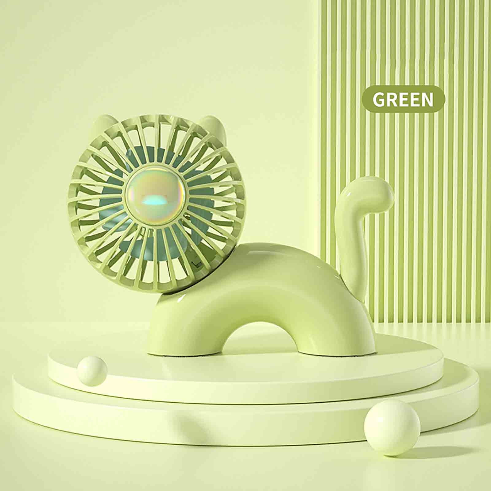 Mouliraty Cute Animal Shape Desktop Small Fan, Portable Fan, USB ...