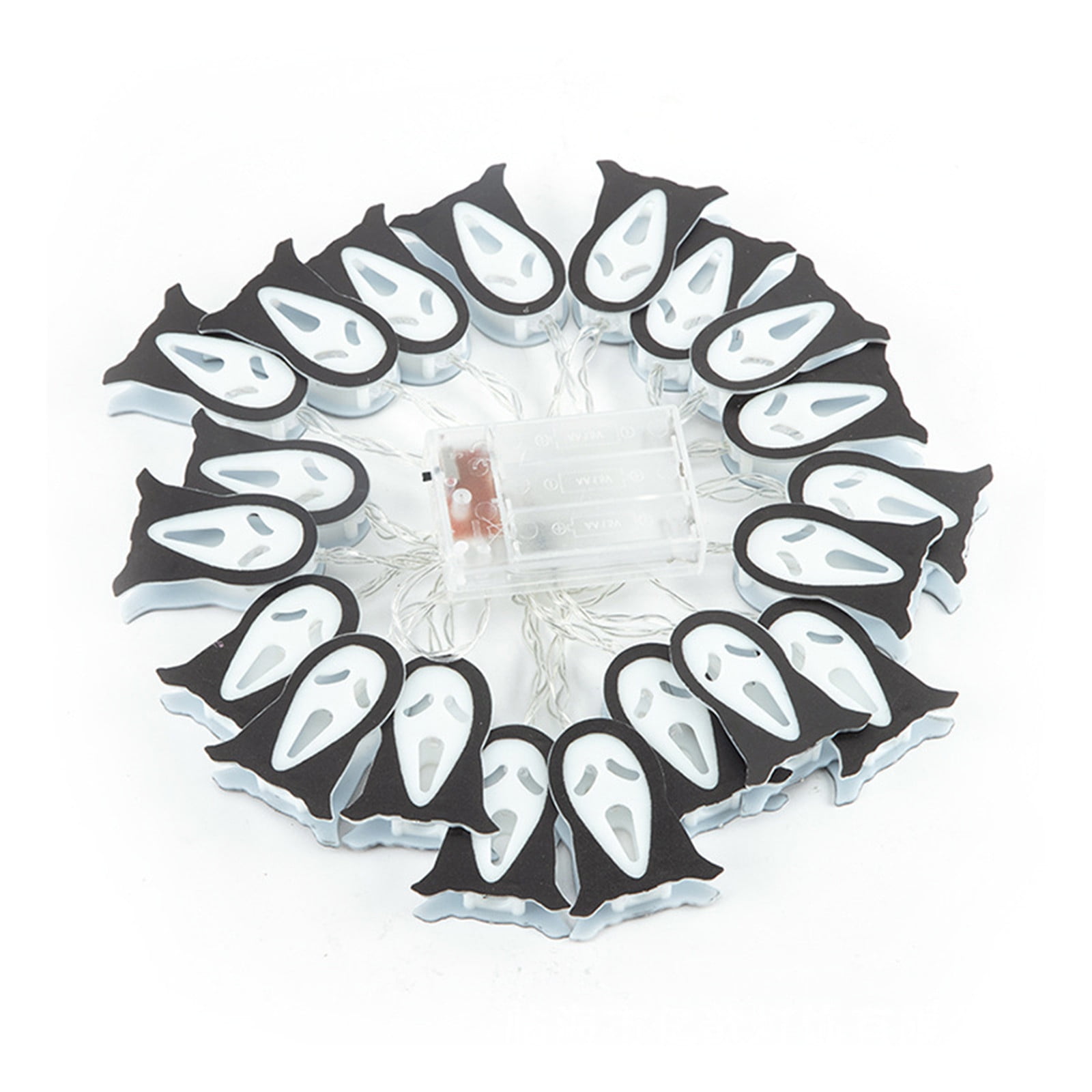 Mouliraty Halloween Decorations Ghost String Flicker Lights, LED ...