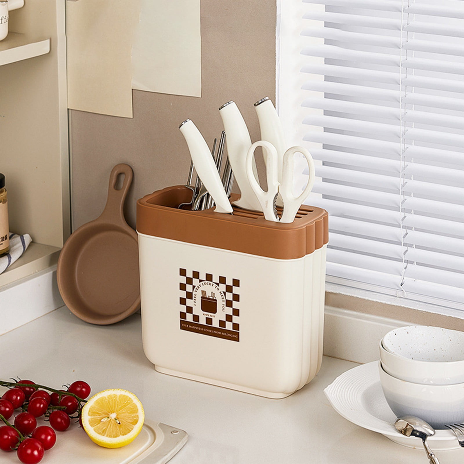 Mouliraty Kitchen Plastic Chopstick Cage Kitchen Knife Storage Rack ...