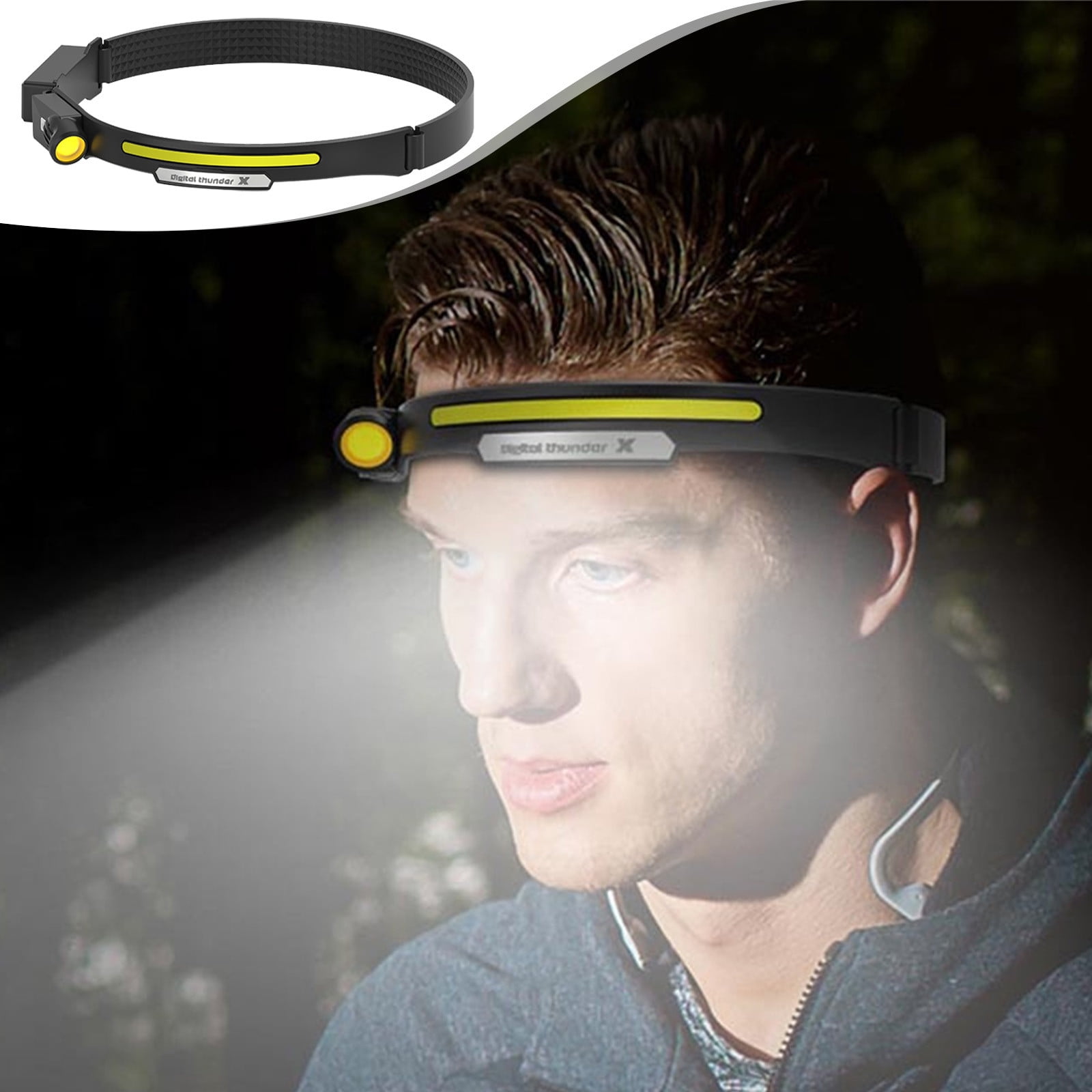 Mouliraty LED Light Source Head-mounted Lamp USB Outdoor Night Fishing ...