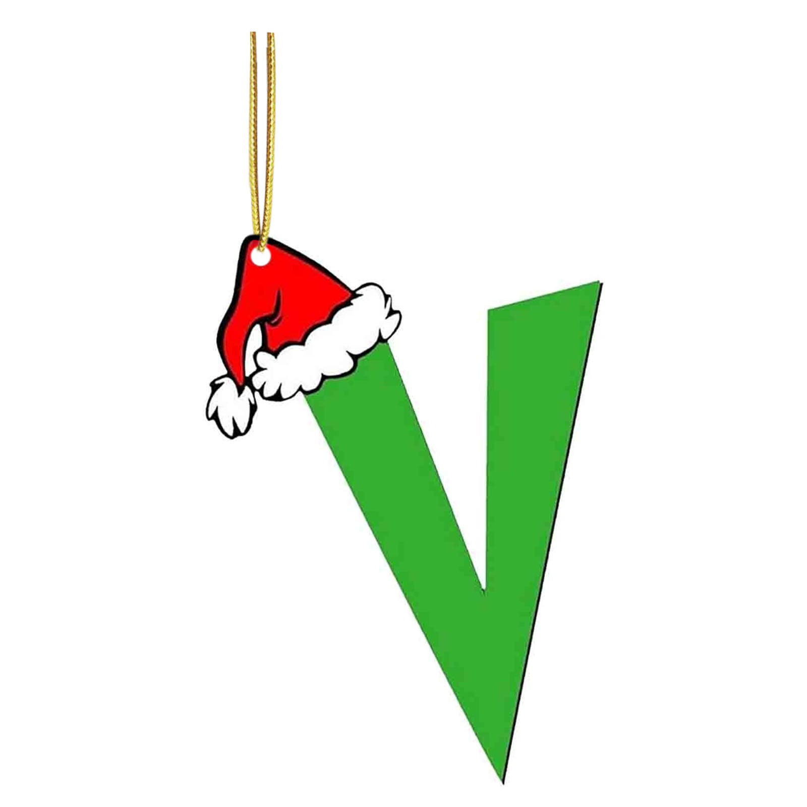 Mouliraty Letter "V" Alphabet Hanging Ornaments - Festive Letter ...
