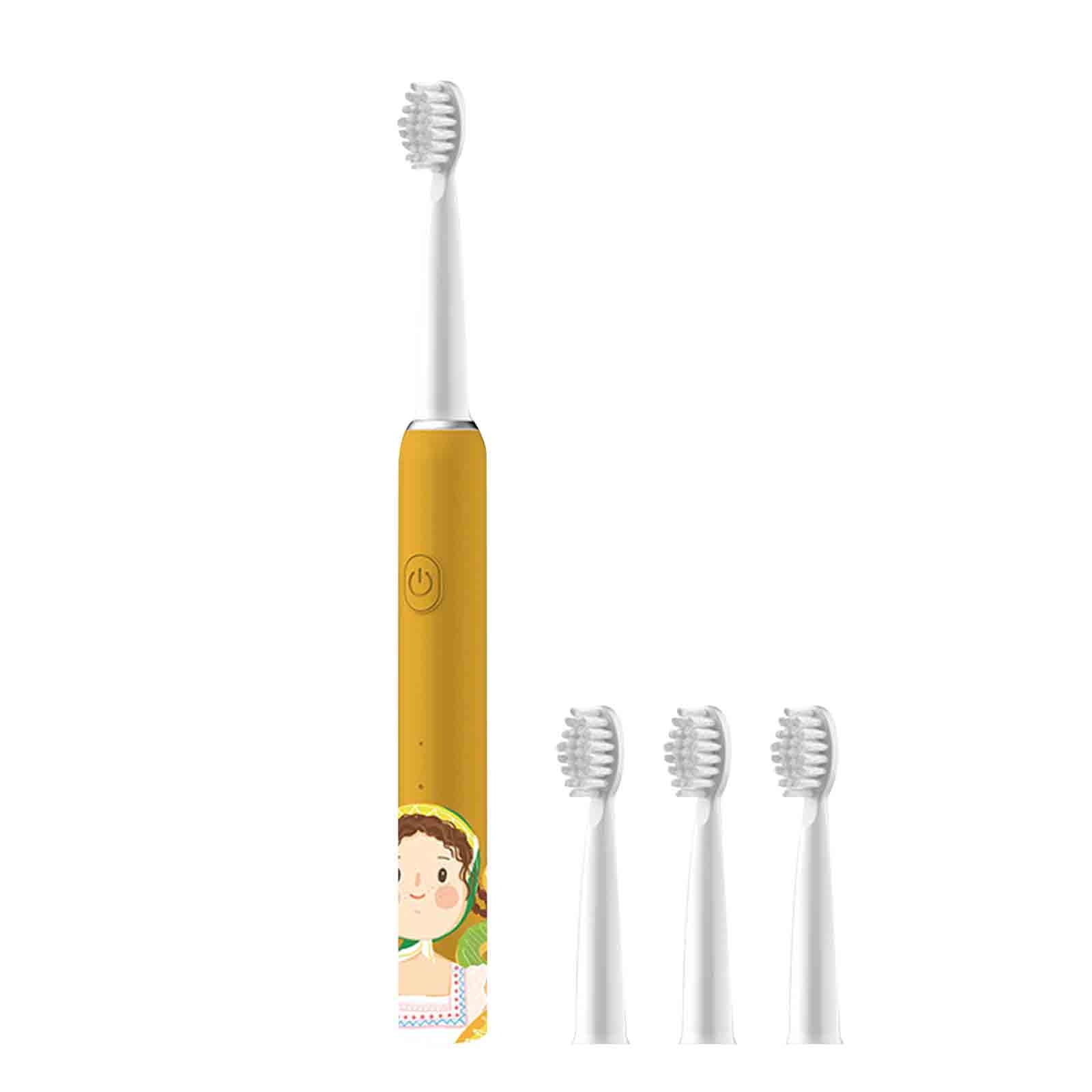 Mouliraty Toothbrush Children Rechargeable Nylon Soft Bristle Brush ...