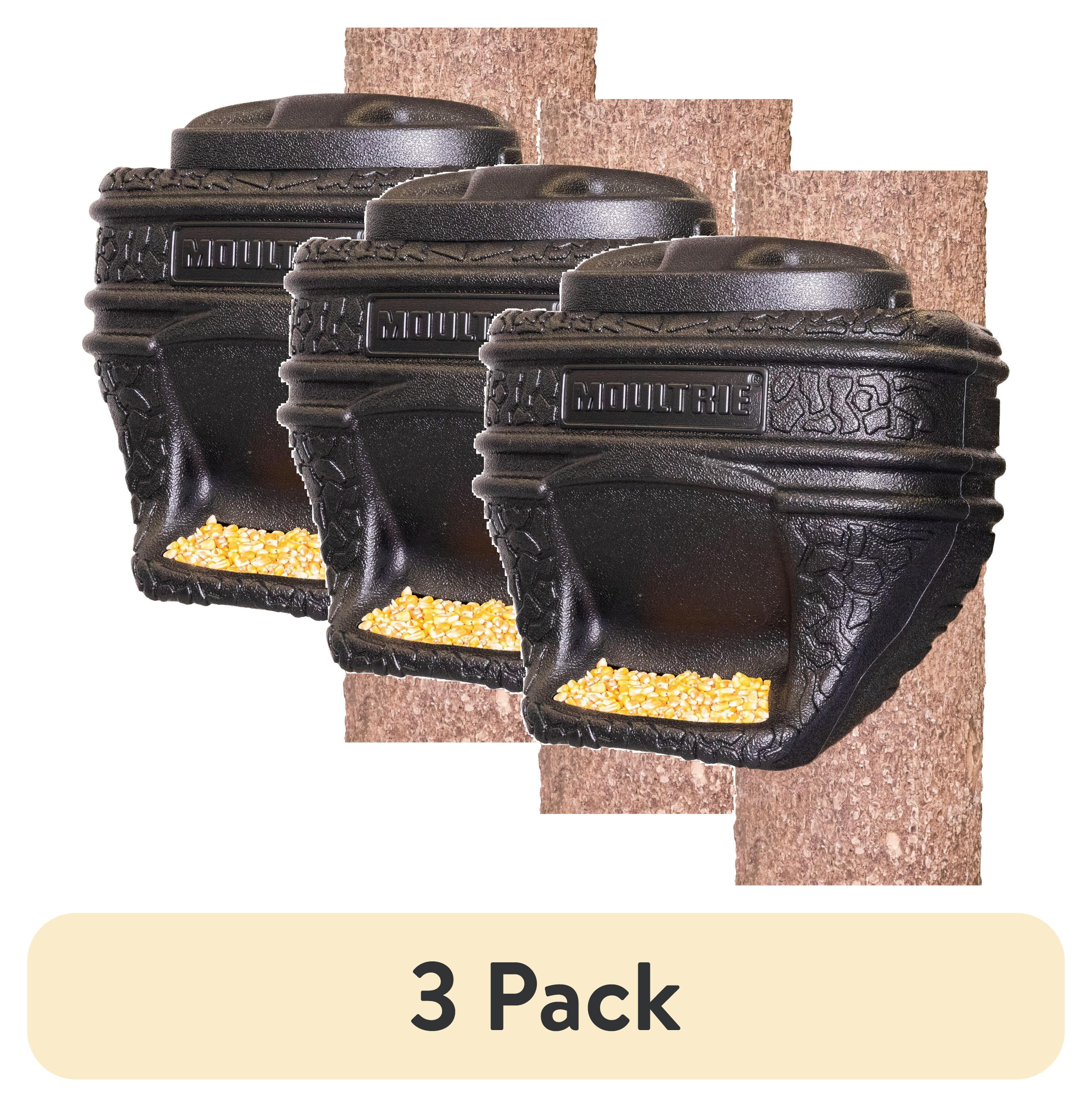 (3 pack) Moultrie 40lb. Feed Bin. - Easy Fill Gravity Feeder - 6 Gallon ...