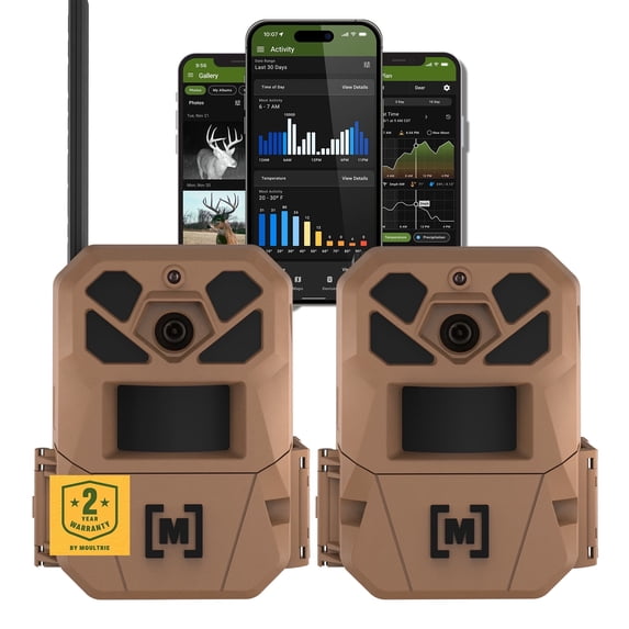 Moultrie, Cellular Trail Camera, Edge 3 2 Pack, 40MP HD Night Infrared ...
