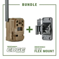Moultrie Mobile Edge Cellular Camera + Flex Mount Bundle