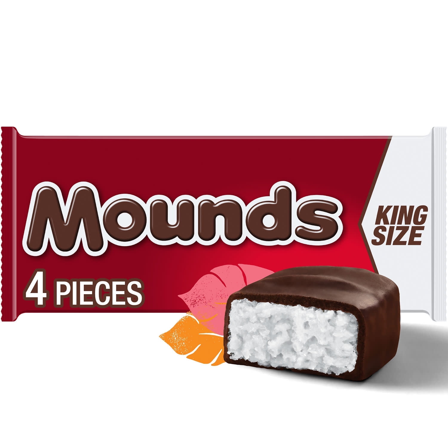 Mounds Coconut and Dark Chocolatey King Size Candy ,1PK - Walmart.com