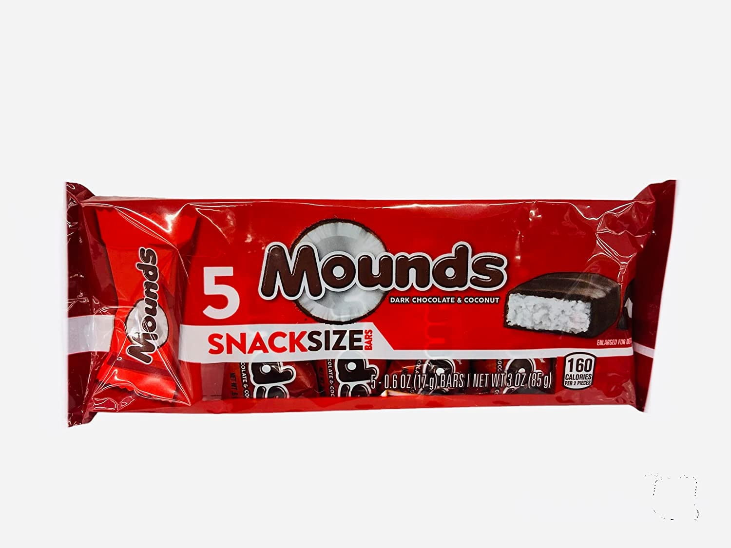 Mounds Dark Chocolate & Coconut Mini Fun Size 2pk 5 Ct 3oz - Walmart.com