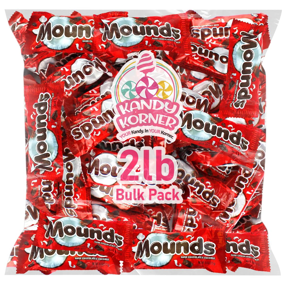 Mounds Snack Size Candy Bars - Irresistible 2lb Pound Bulk Bag ...