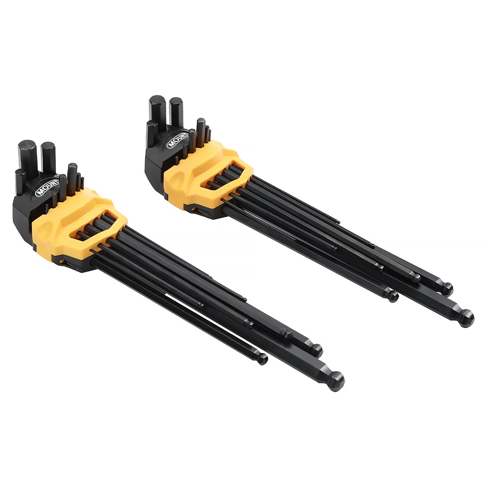 Mount 18PCS Extra Long Arm Ball End Hex Key Allen Wrench Set, Metric/SAE - Walmart.com