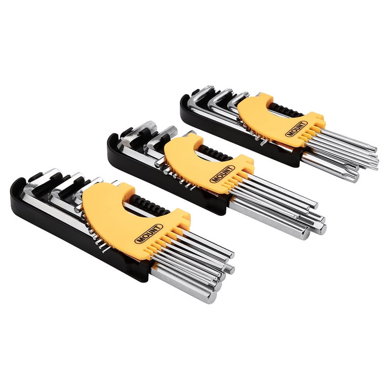 Allen Wrench Set 30-Piece SAE & Metric Hex Key (Allen Wrench) Set With ...