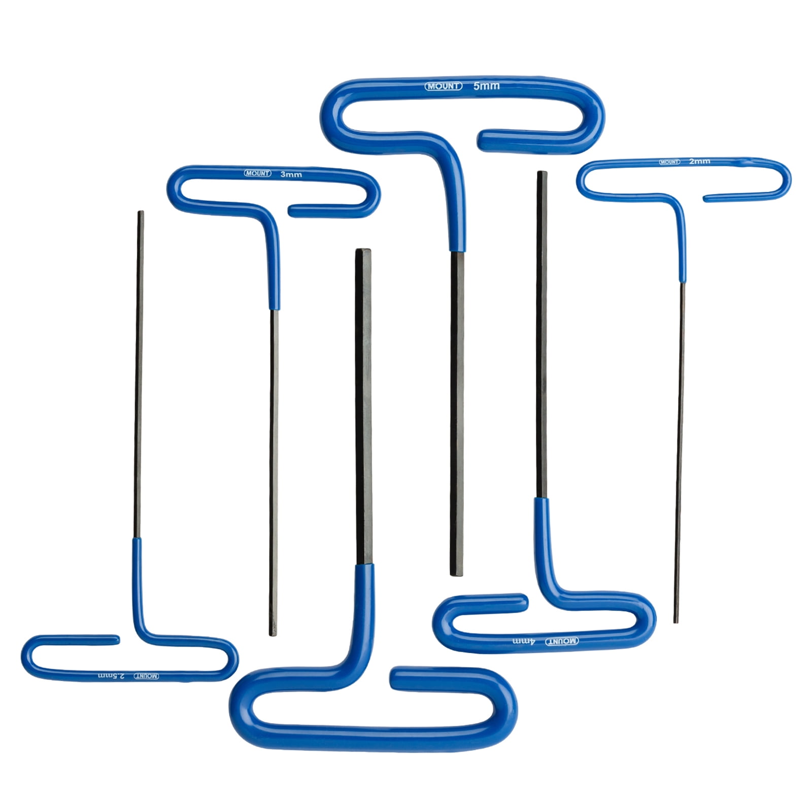 Mount Standard 6PCS Cushion Grip T-Handle Hex Key Allen Wrench Set ...