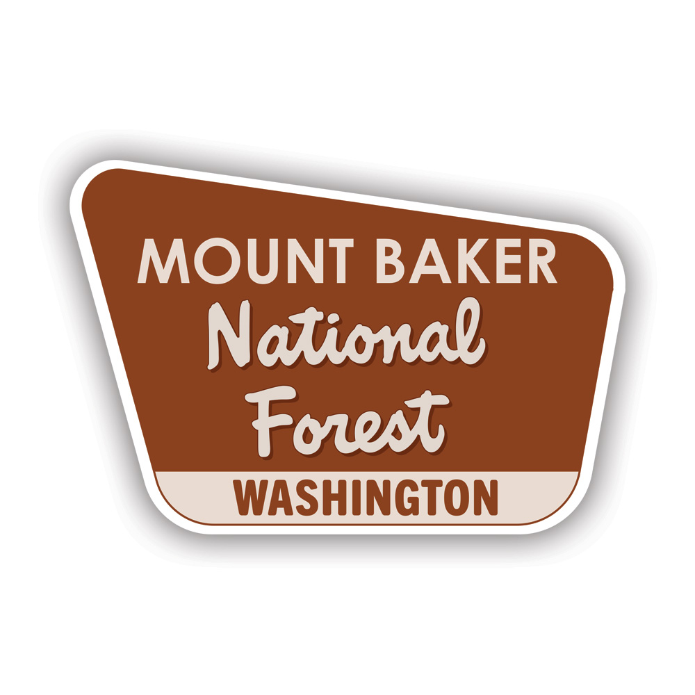 Mount Baker National Forest Washington wa Sticker Decal - Self Adhesive ...