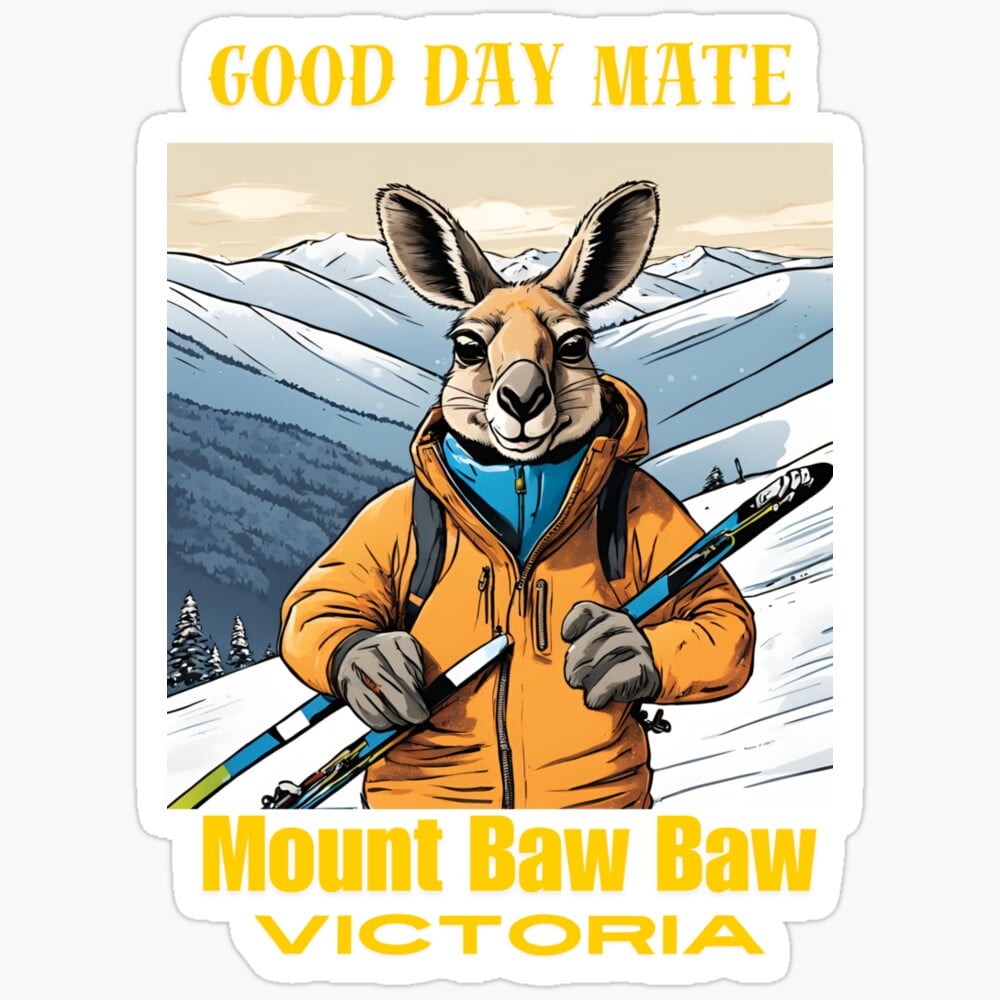 Mount Baw Baw Ski Resort Victoria Australia Sticker Phone Decal Water ...