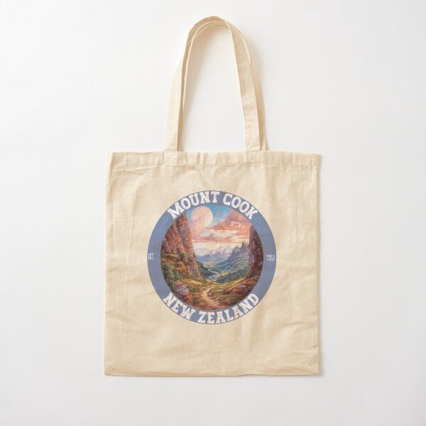 Mount Cook New Zealand Retro Vintage Amazing Outdoors Adventure Travel ...