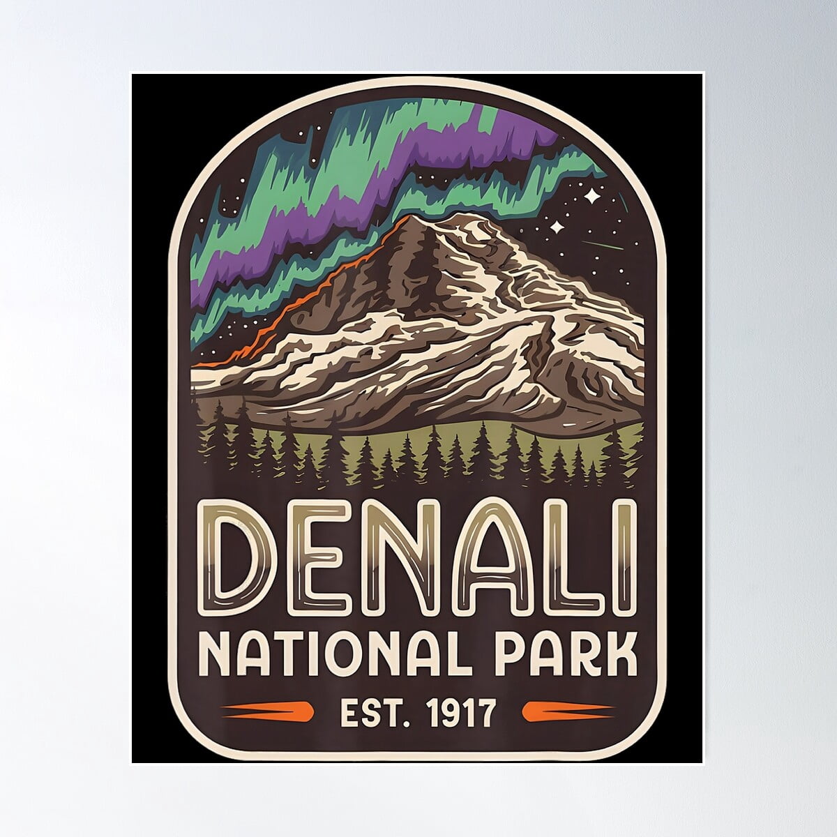 Mount Denali Alaska Mountain Denali National Park Poster Wall Art ...