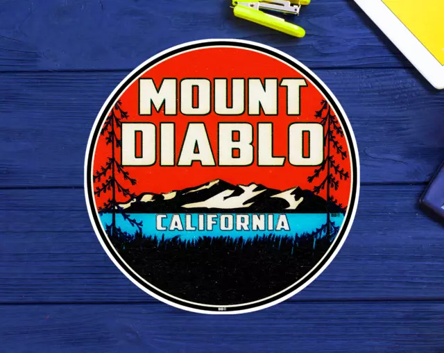 Mount Diablo California Decal Sticker Contra Costa San Francisco Phone ...
