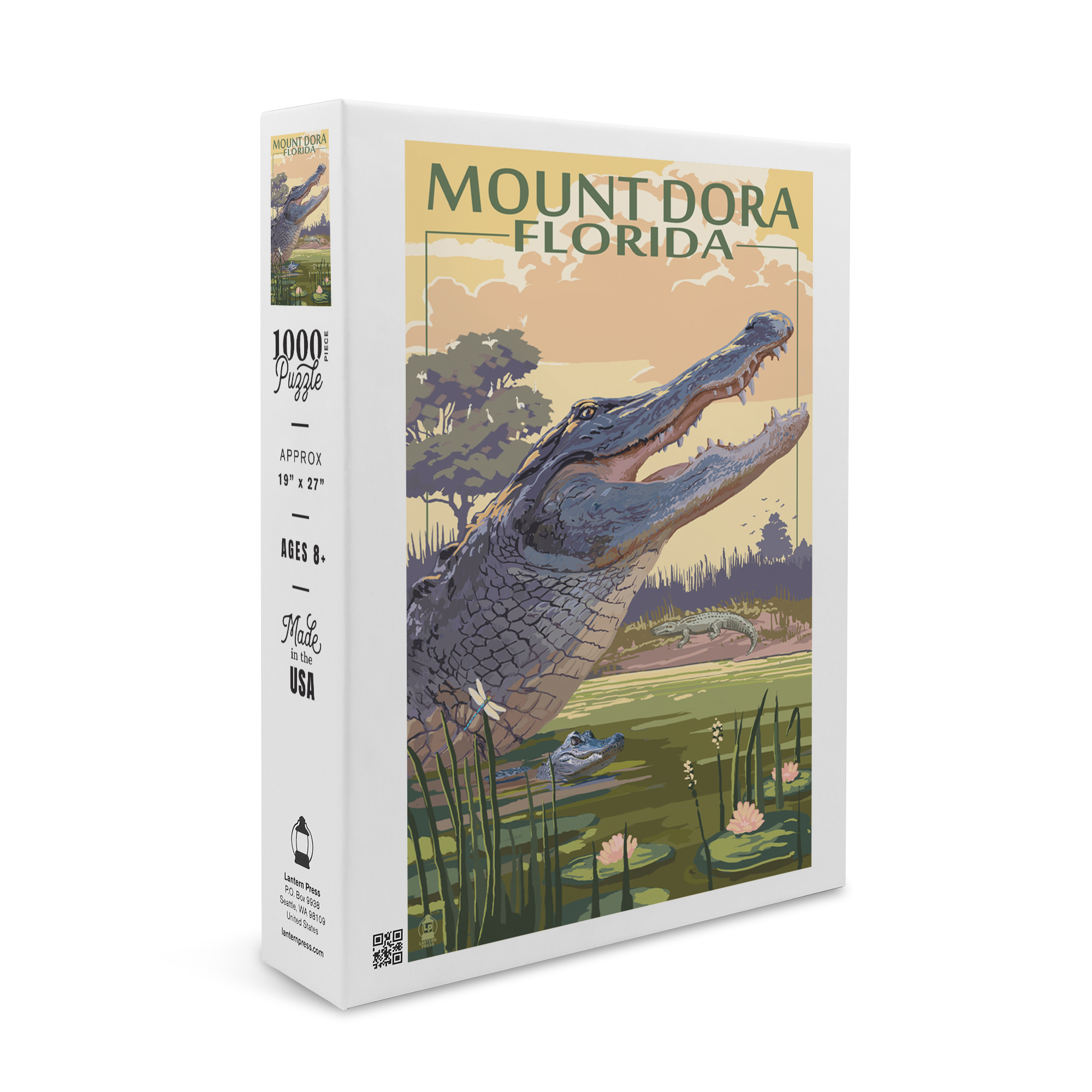 Mount Dora, Florida, Alligator Scene (1000 Piece Puzzle, Size 19x27 ...