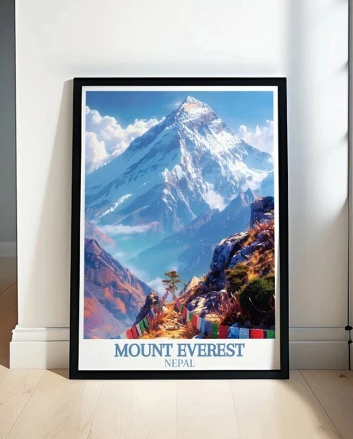 Mount Everest Art - Kala Patthar And Everest Trekking Prints NO FRAMED ...