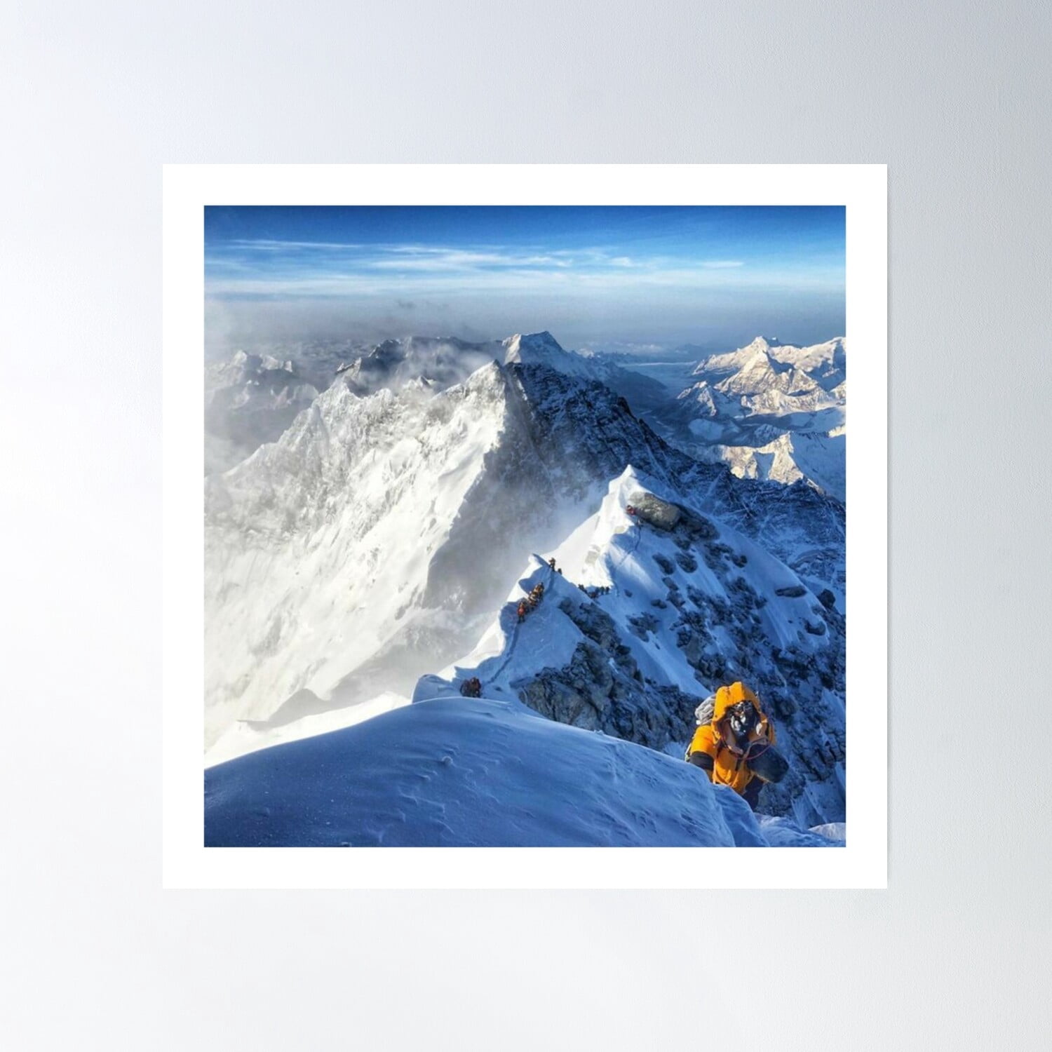 Mount Everest Poster Wall Art, Modern Wall Decor, 24x24 UNFRAMED ...