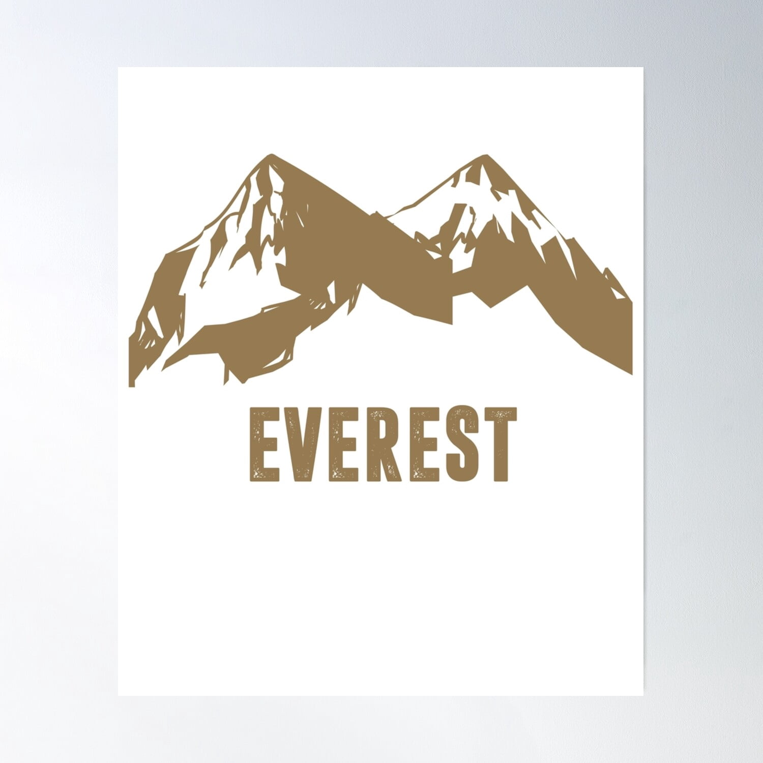 Mount Everest Poster Wall Art, Modern Wall Decor, 24x36 UNFRAMED ...