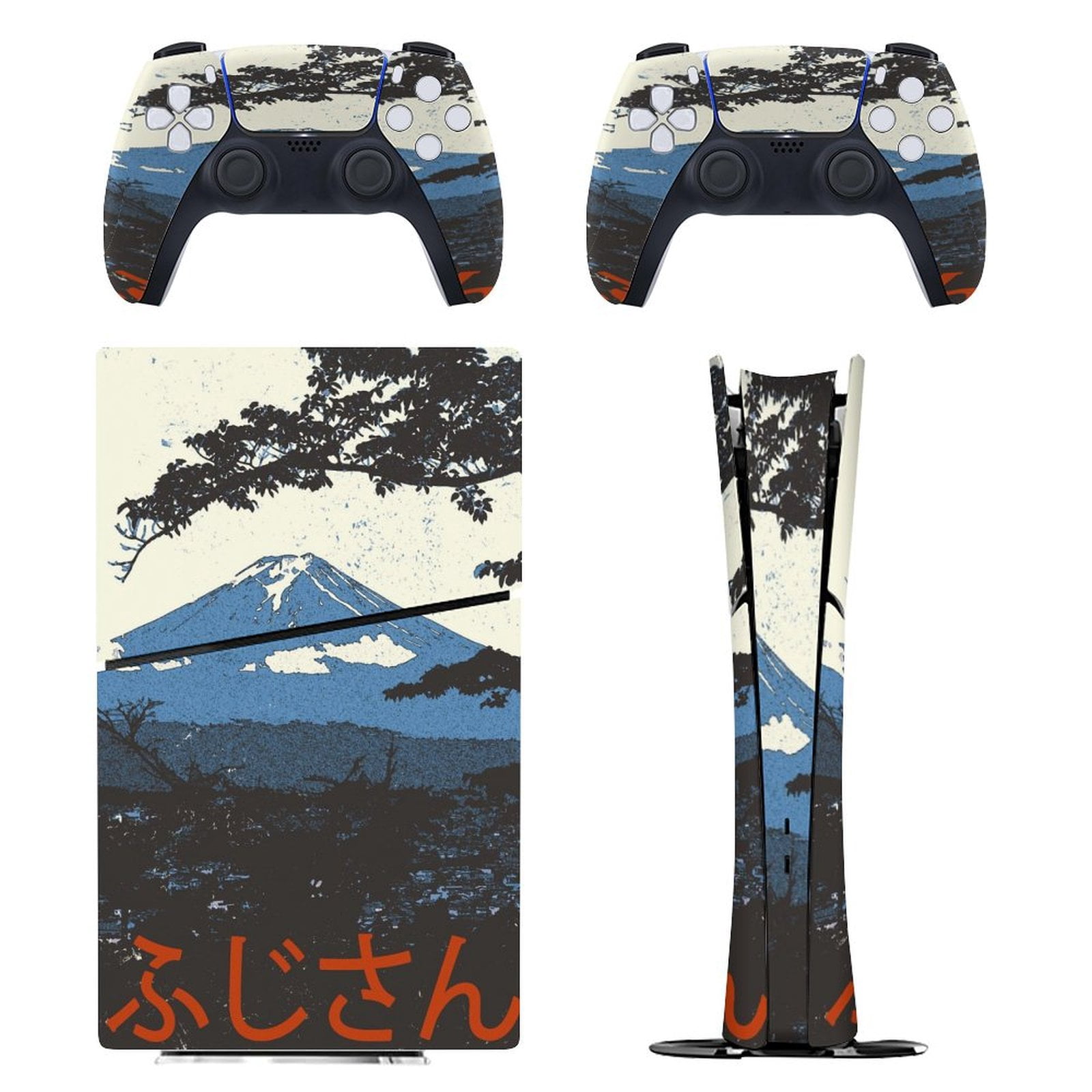 Mount Fuji Japan T-shirt PS5/PS5 Slim Digital Disc Skin Sticker For ...