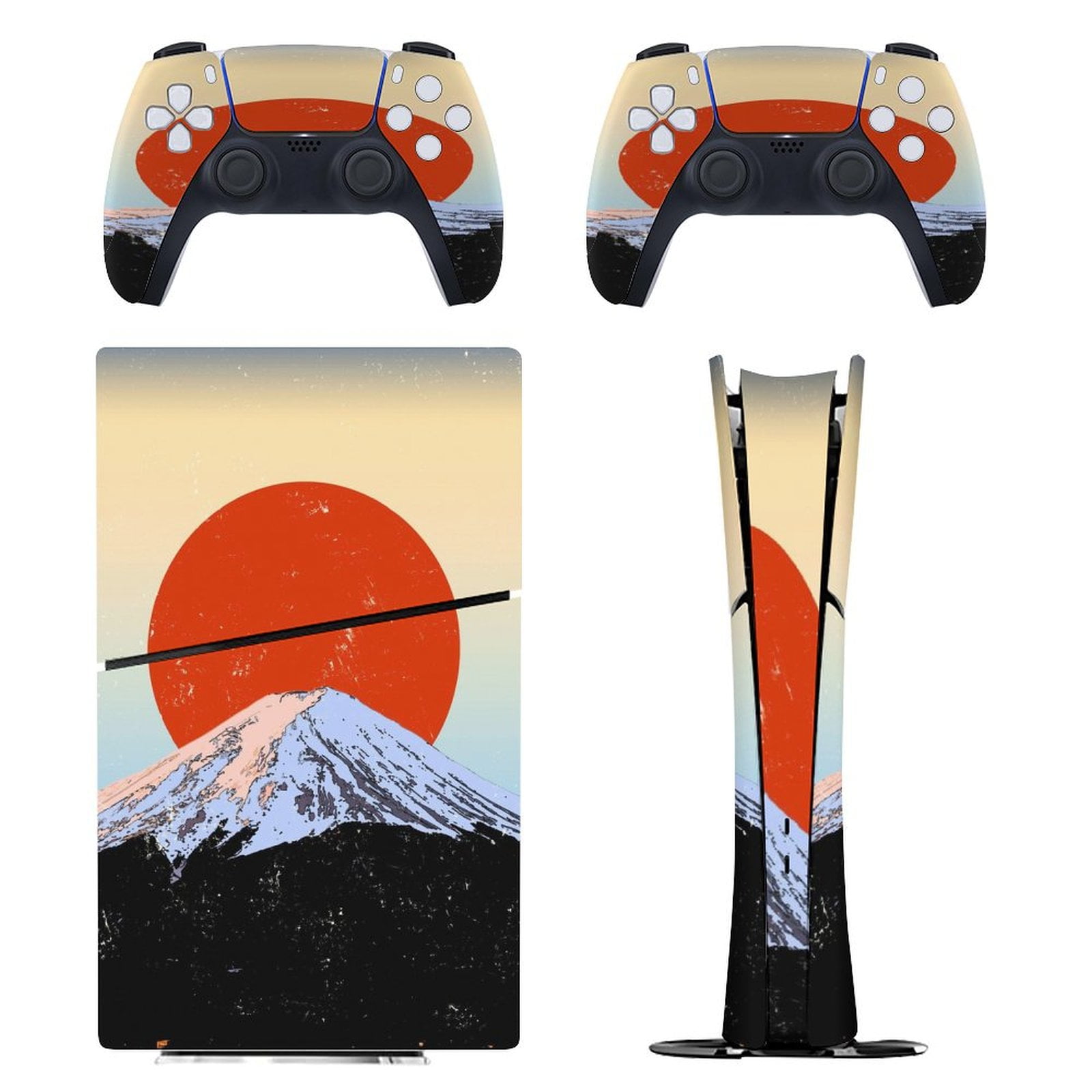 Mount Fuji Japan T-shirt PS5/PS5 Slim Digital Disc Skin Sticker For ...