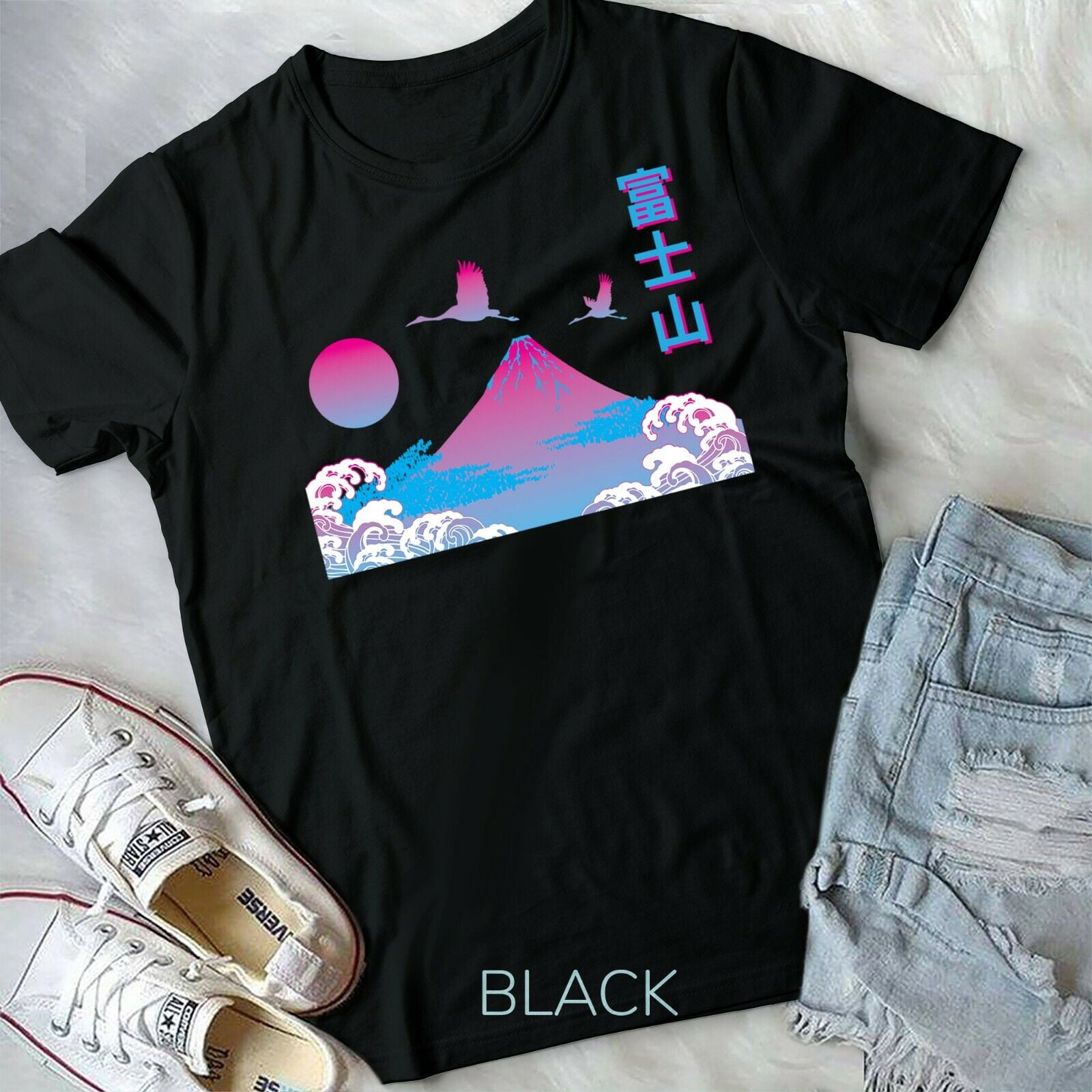 Mount Fuji Vaporwave Japanese Inspired Japan Related Unisex Form T ...