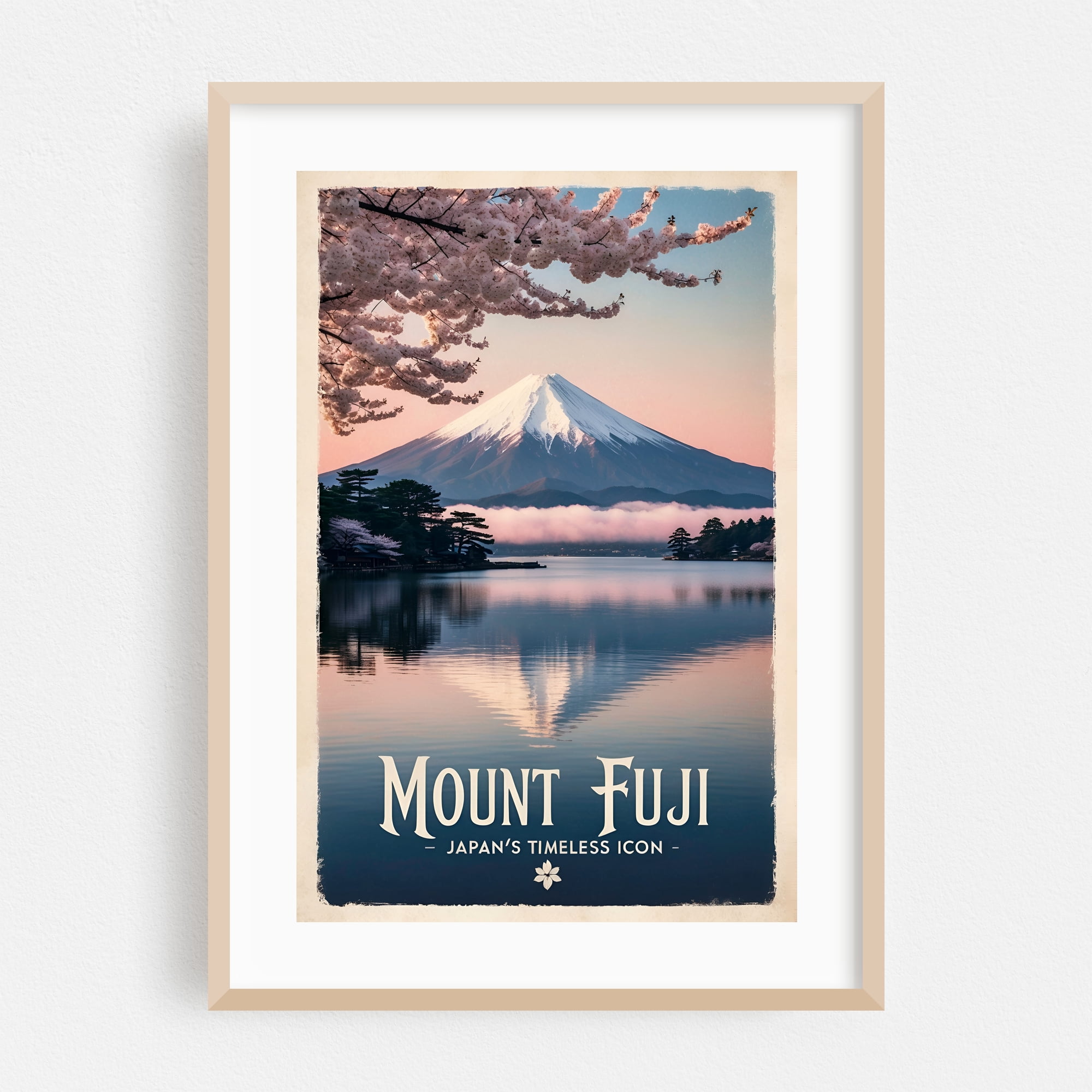Mount Fuji Vintage Travel Poster – Japan’s Timeless Icon - Kitayama ...