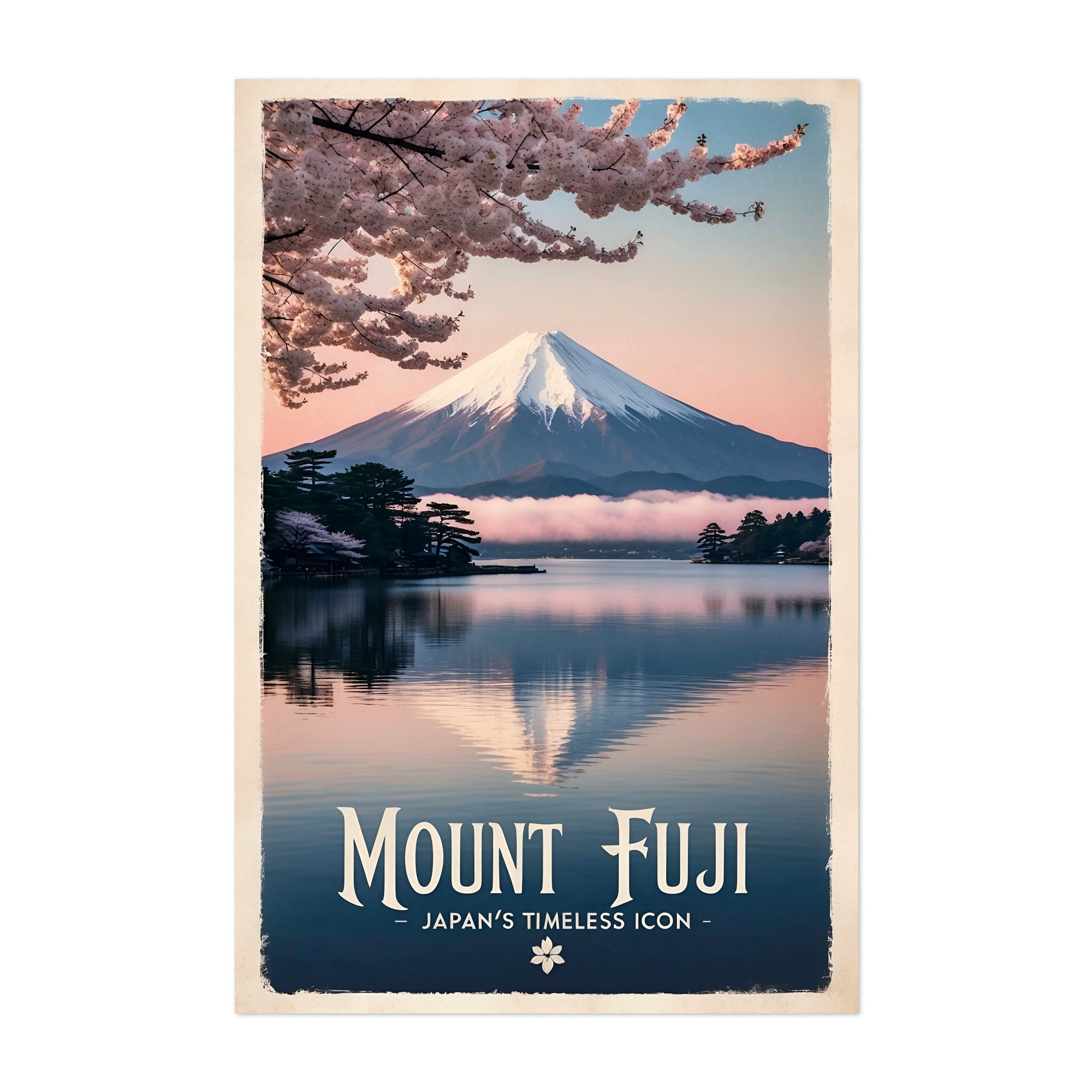 Mount Fuji Vintage Travel Poster – Japan’s Timeless Icon - Kitayama ...